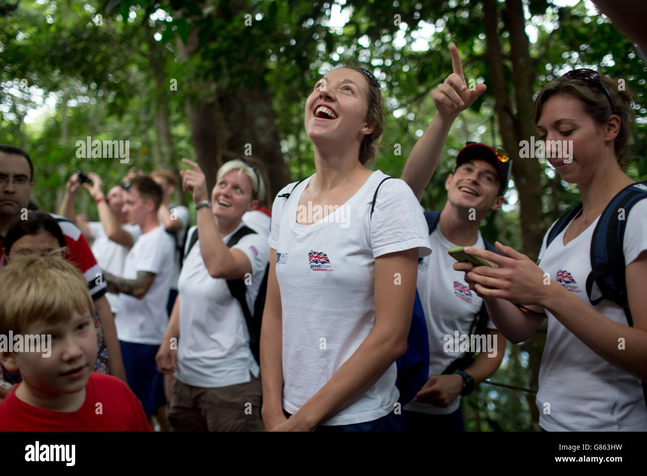 Grace France of the Great Britain Paratriathlon Team during a visit to ...