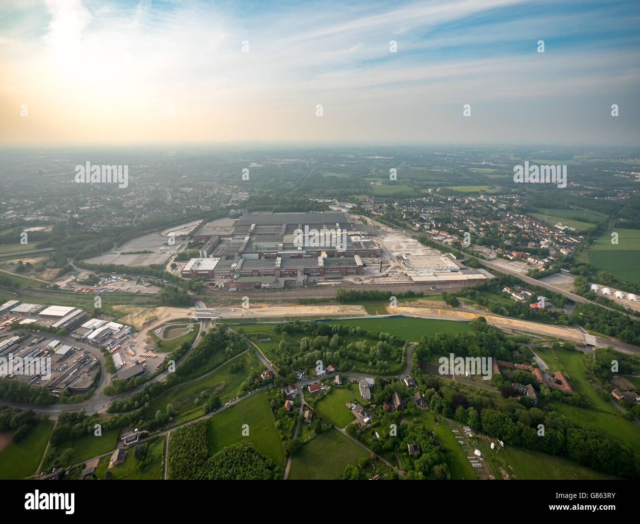 Aerial view, demolition OPEL plant 1, Automotive, Bochum, Ruhr area ...
