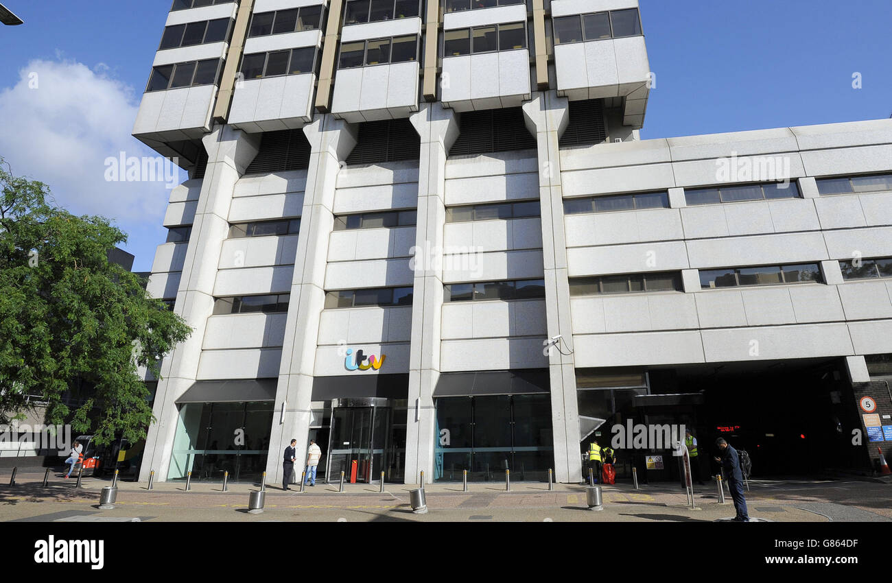 ITV Studios on the Southbank, London as staff members were evacuated ...