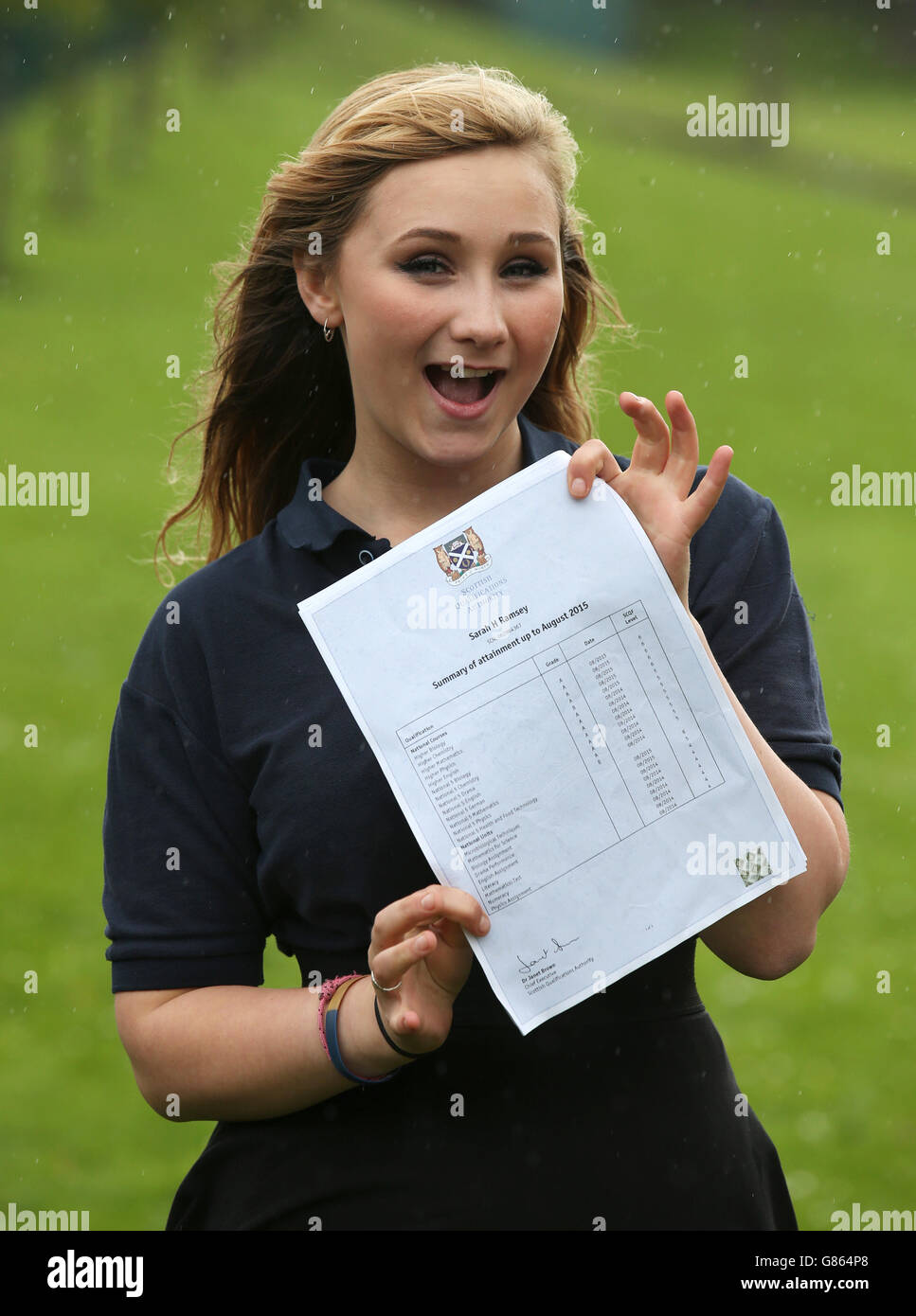 Scottish exam results hi-res stock photography and images - Alamy