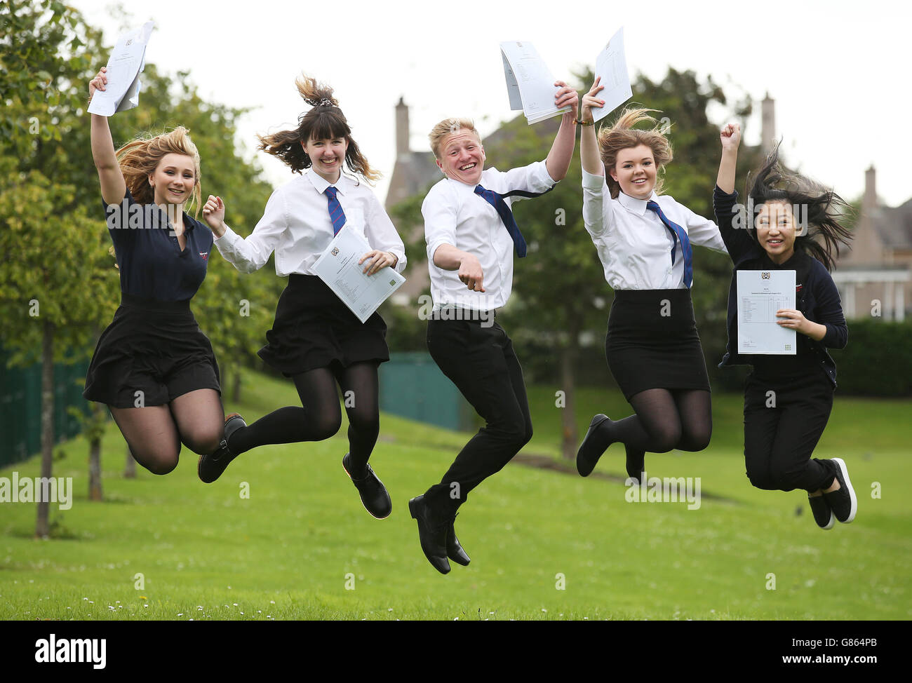 Pupils craigmount high school in edinburgh from left lewis watson hi ...