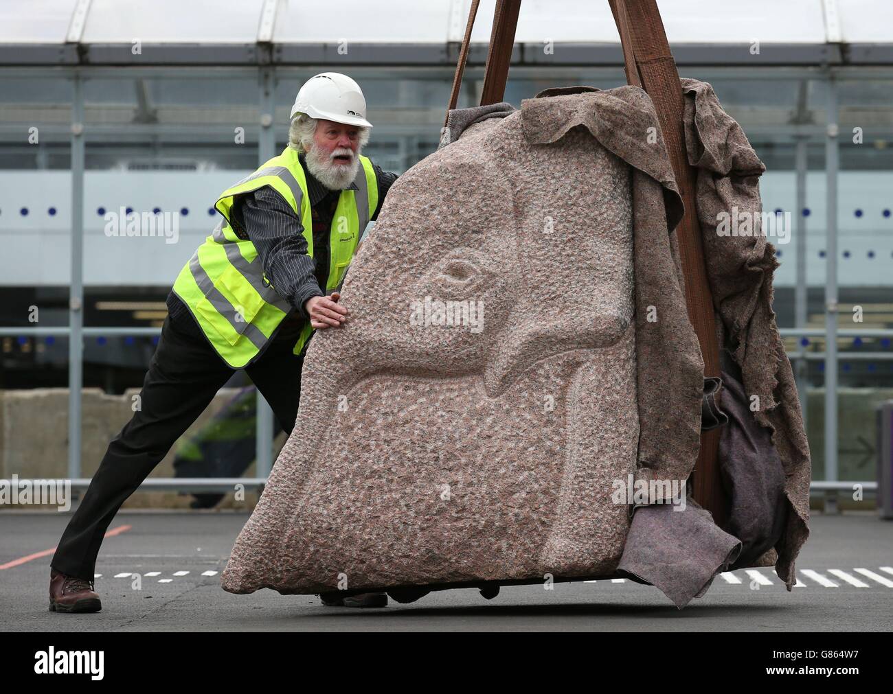 Sculptor Ronald Rae moves his 3 ton baby elephant sculpture into ...