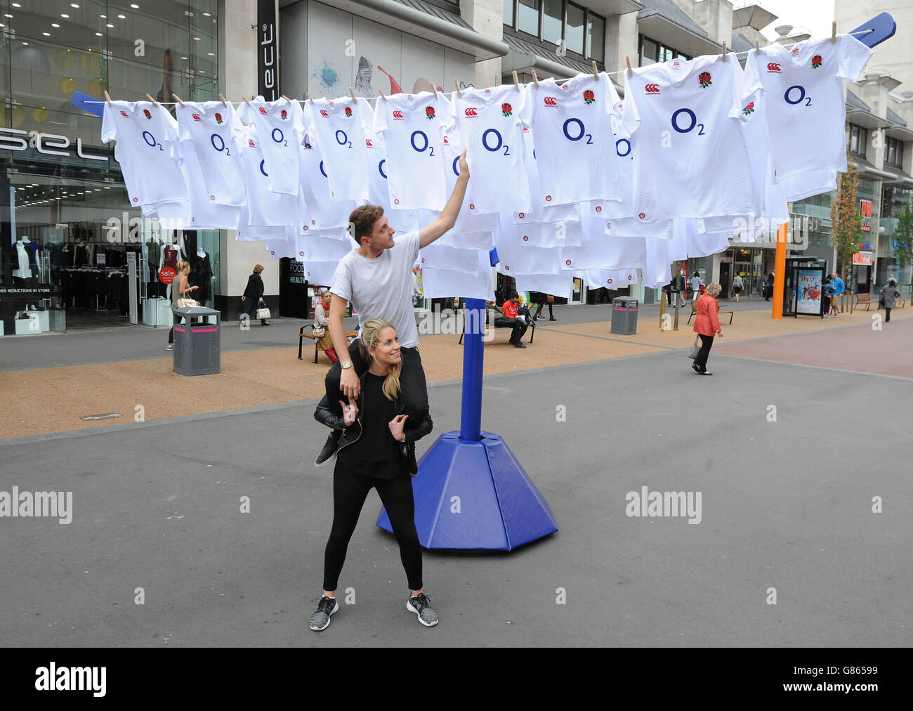 EDITORIAL USE ONLY Jamie Riley from London and Shelley Johnson from ...