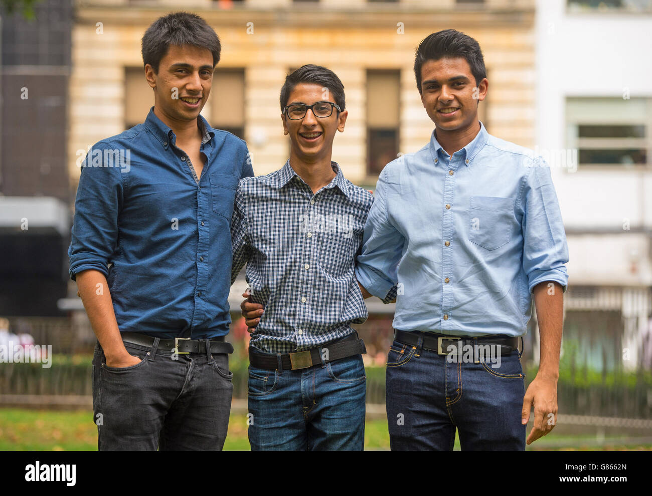 After they received their a level results hi-res stock photography and ...