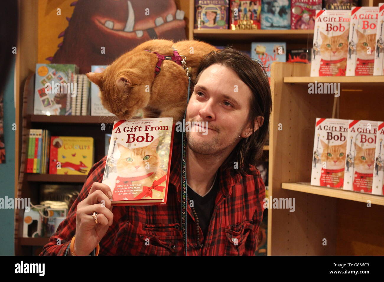 A Purr-fect Book Signing, With Bob The Cat Stock Photo - Alamy