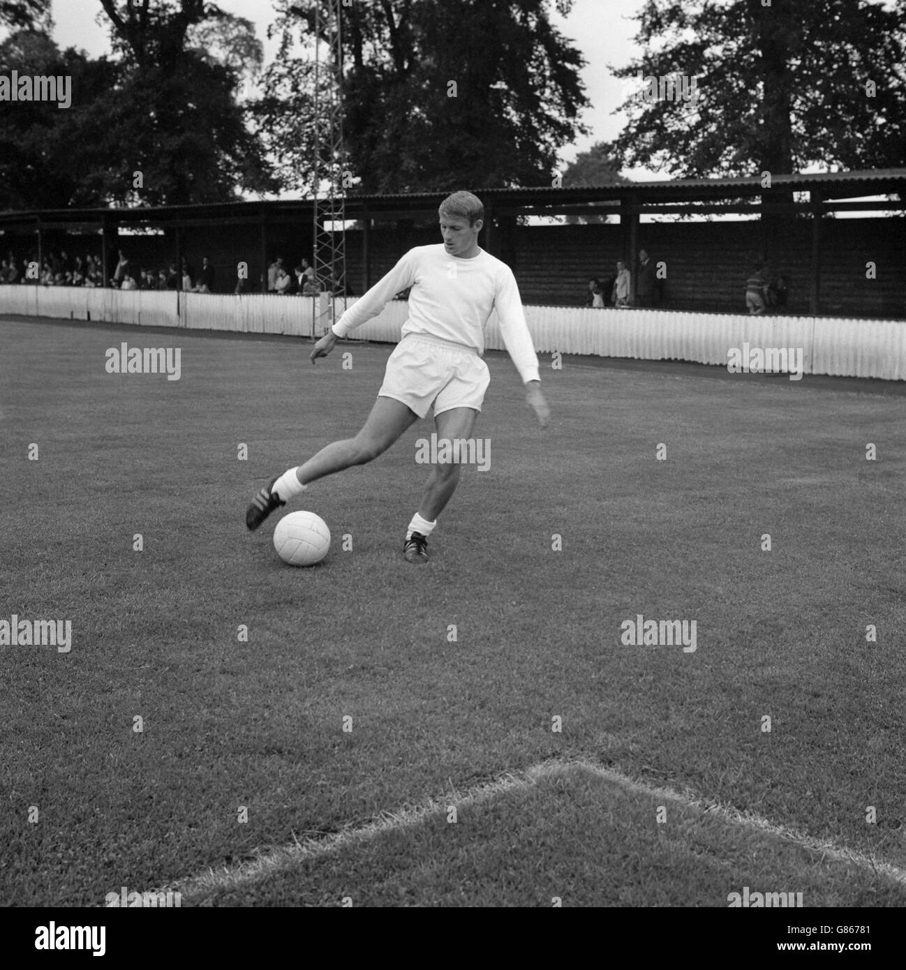 England's Roger Hunt during a training session at Wembley FC Stock ...