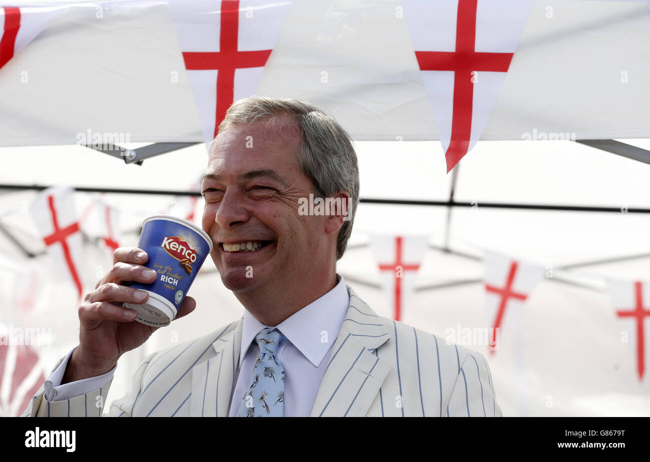 Nigel farage visits the cla gamefair hi-res stock photography and ...