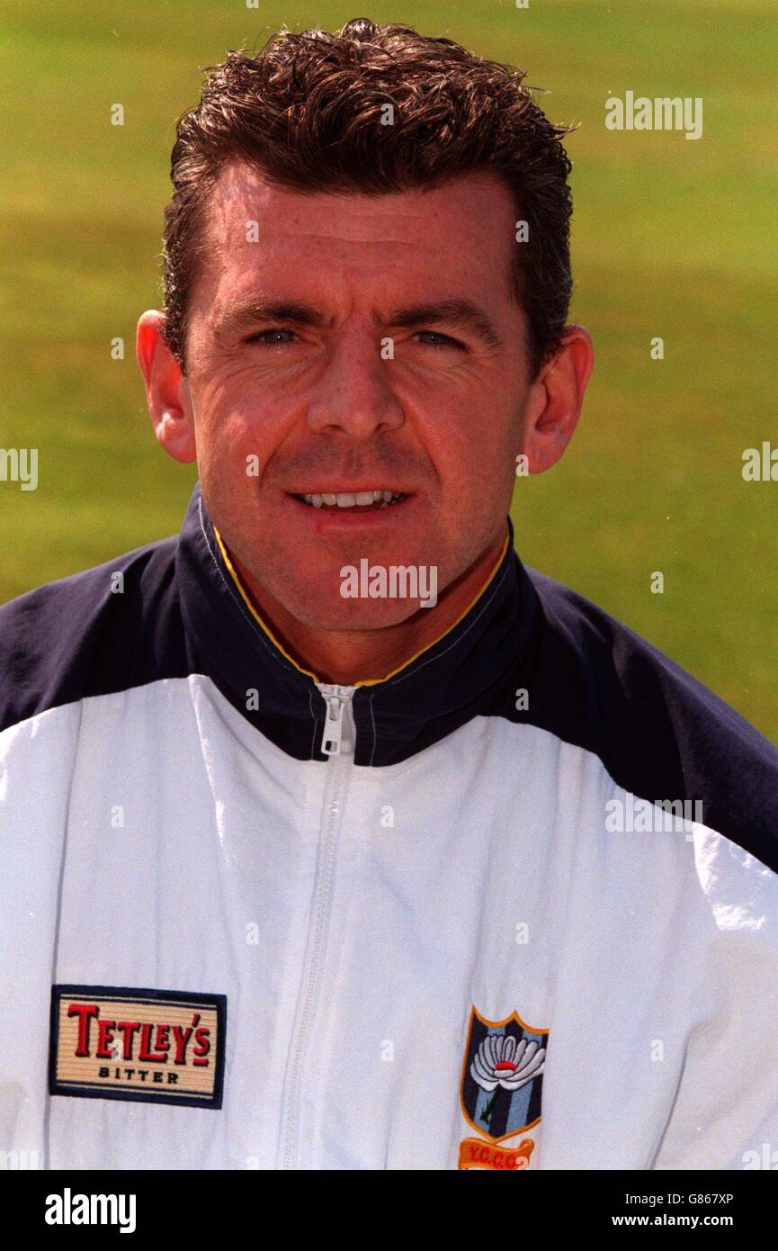 Cricket - Yorkshire Photocall. Wayne Morton Stock Photo - Alamy
