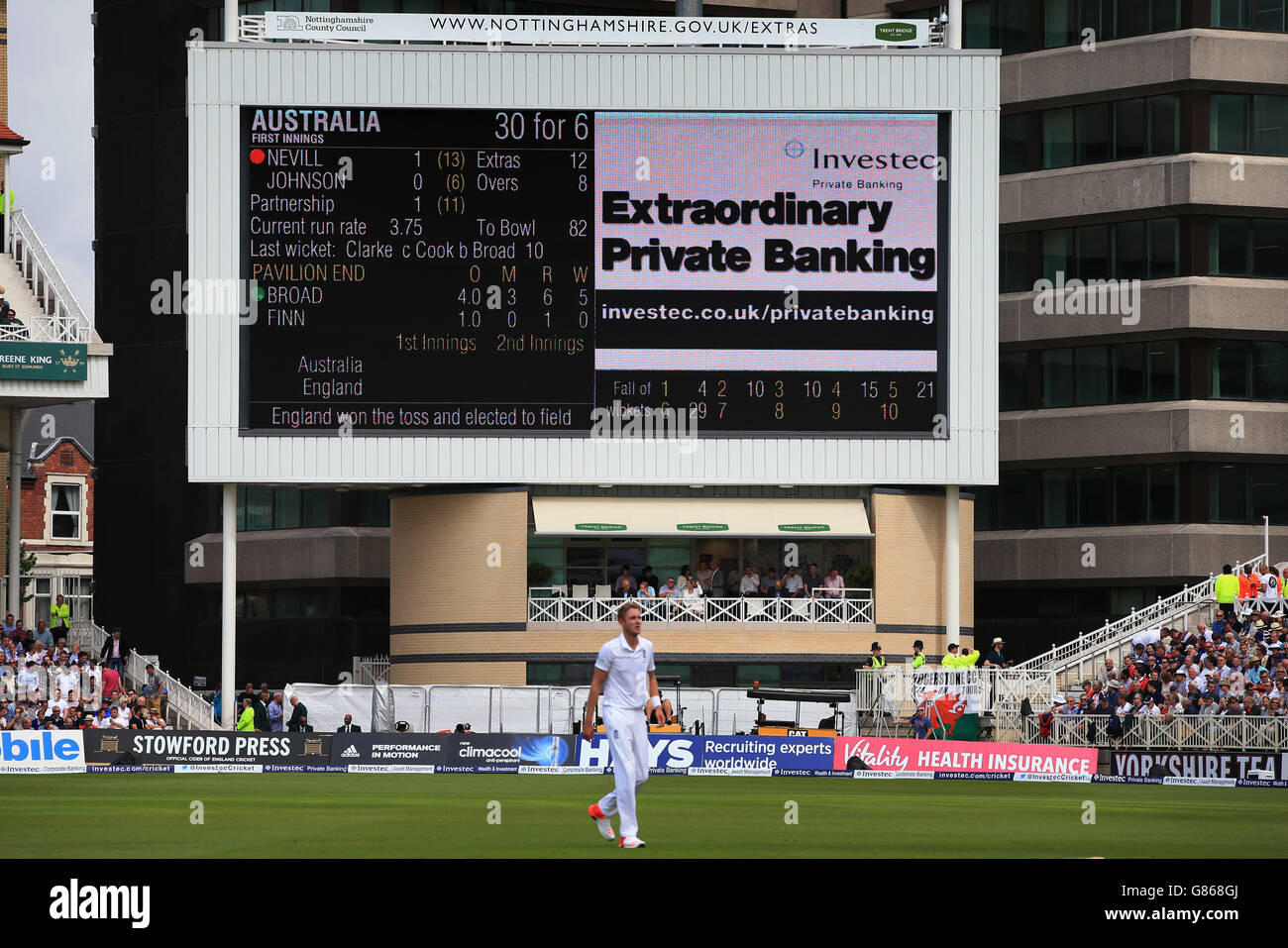Trent bridge scoreboard hi-res stock photography and images - Alamy
