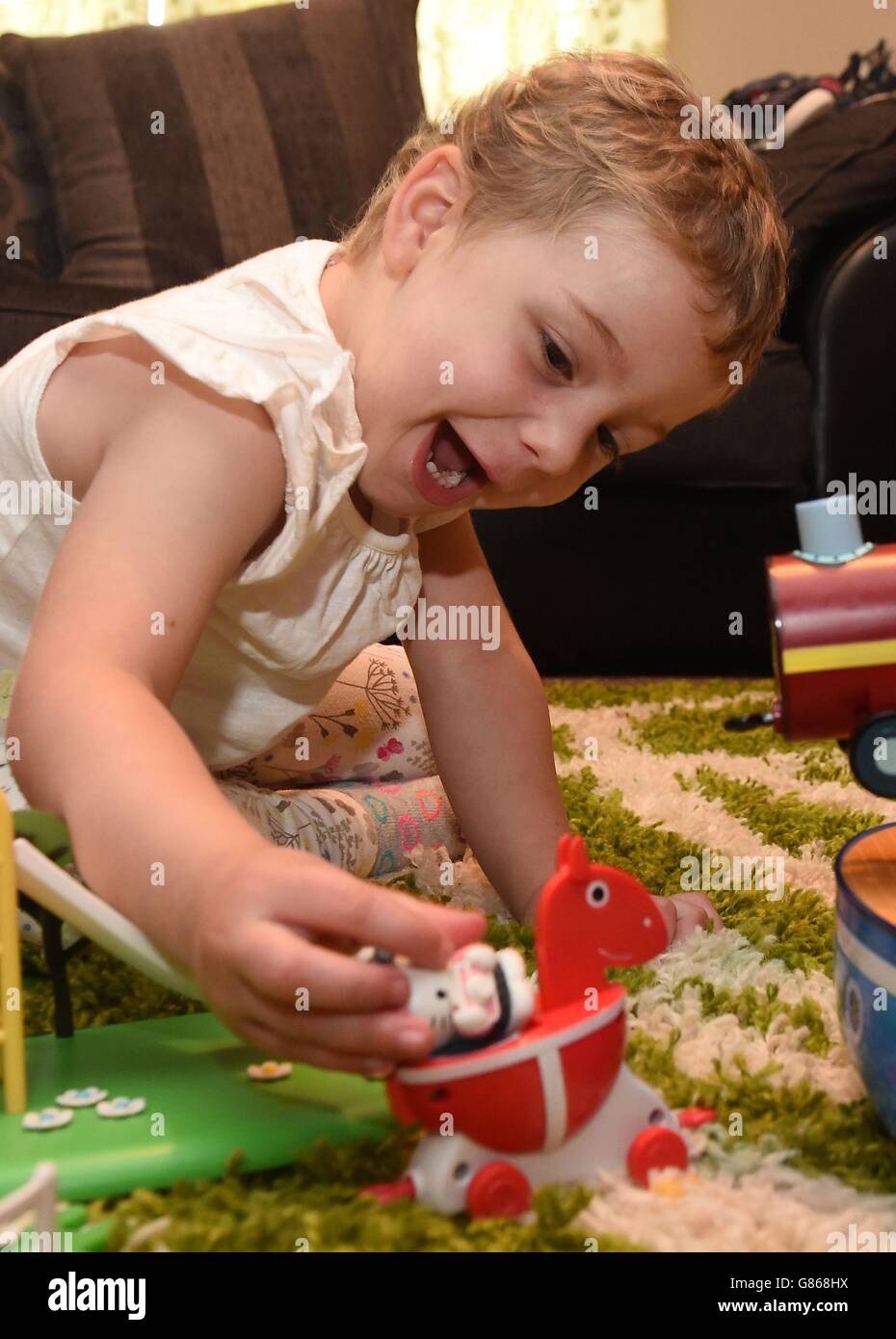 Toddler battles rare form of cancer Stock Photo - Alamy