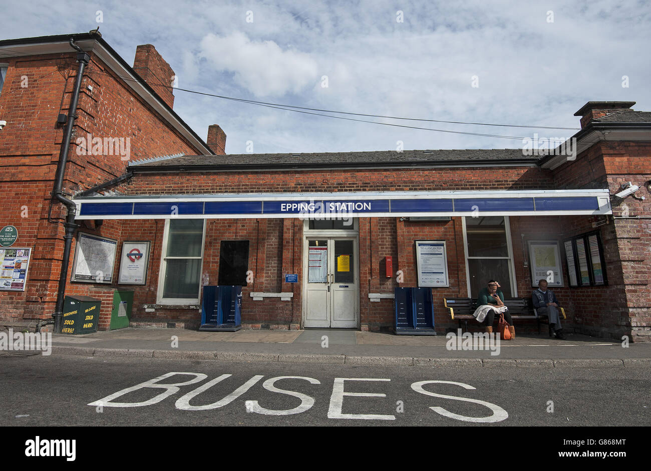 Empty tracks at Epping Underground Station in Essex as commuters and ...
