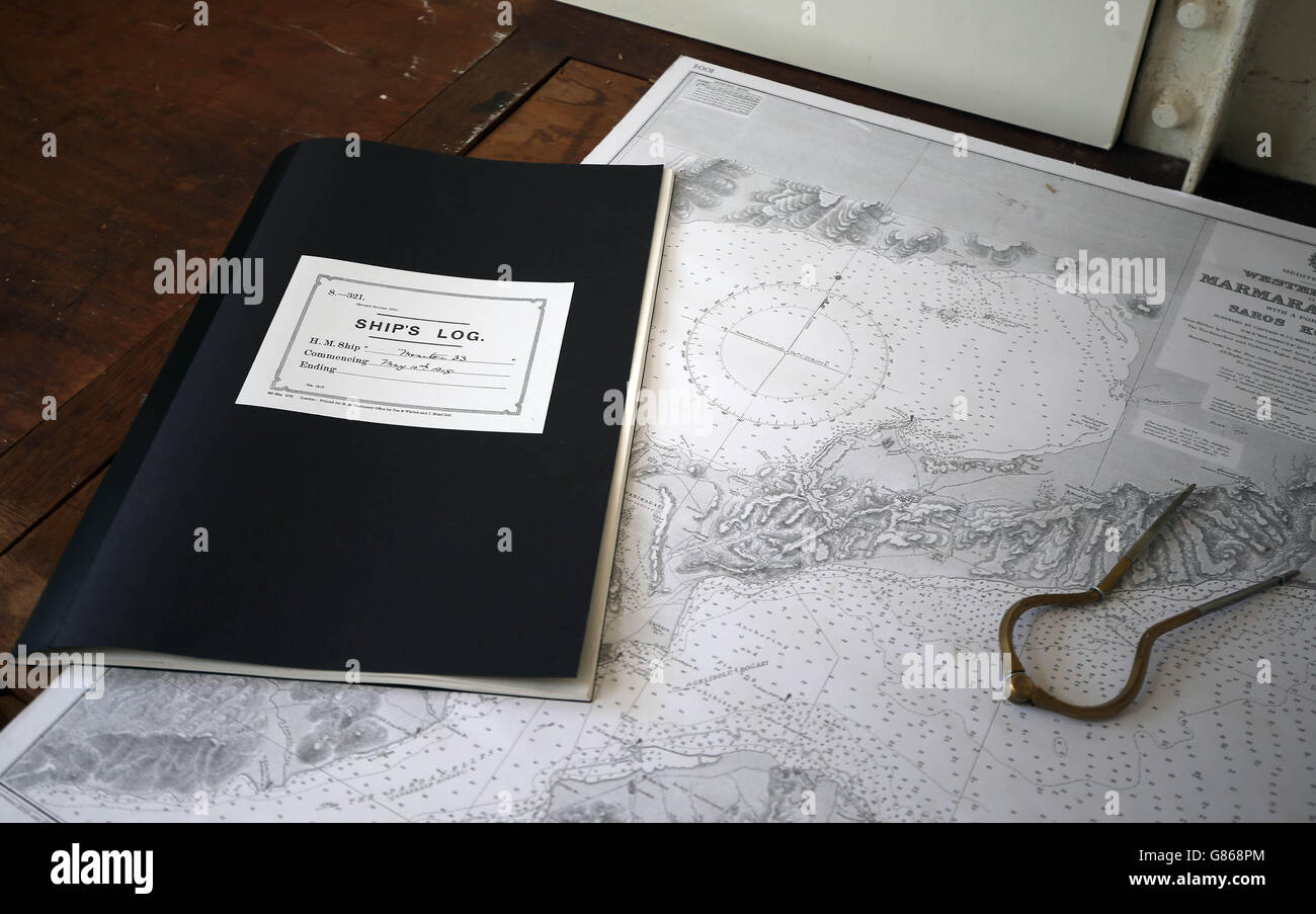 The ship's log of HMS M.33, the last surviving Royal Navy ship from the ...