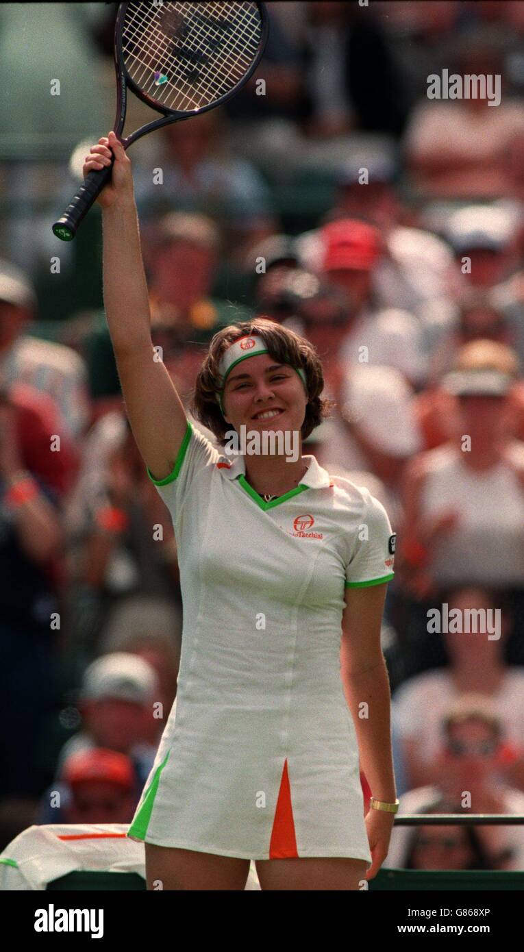 Tennis - Wimbledon Tennis Ladies. Martina Hingis Stock Photo - Alamy