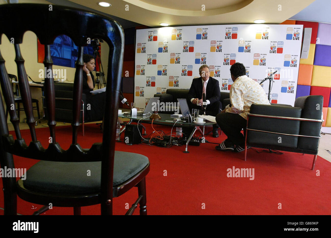 General Election Campaign 2005 - UK Leaders Live Stock Photo - Alamy
