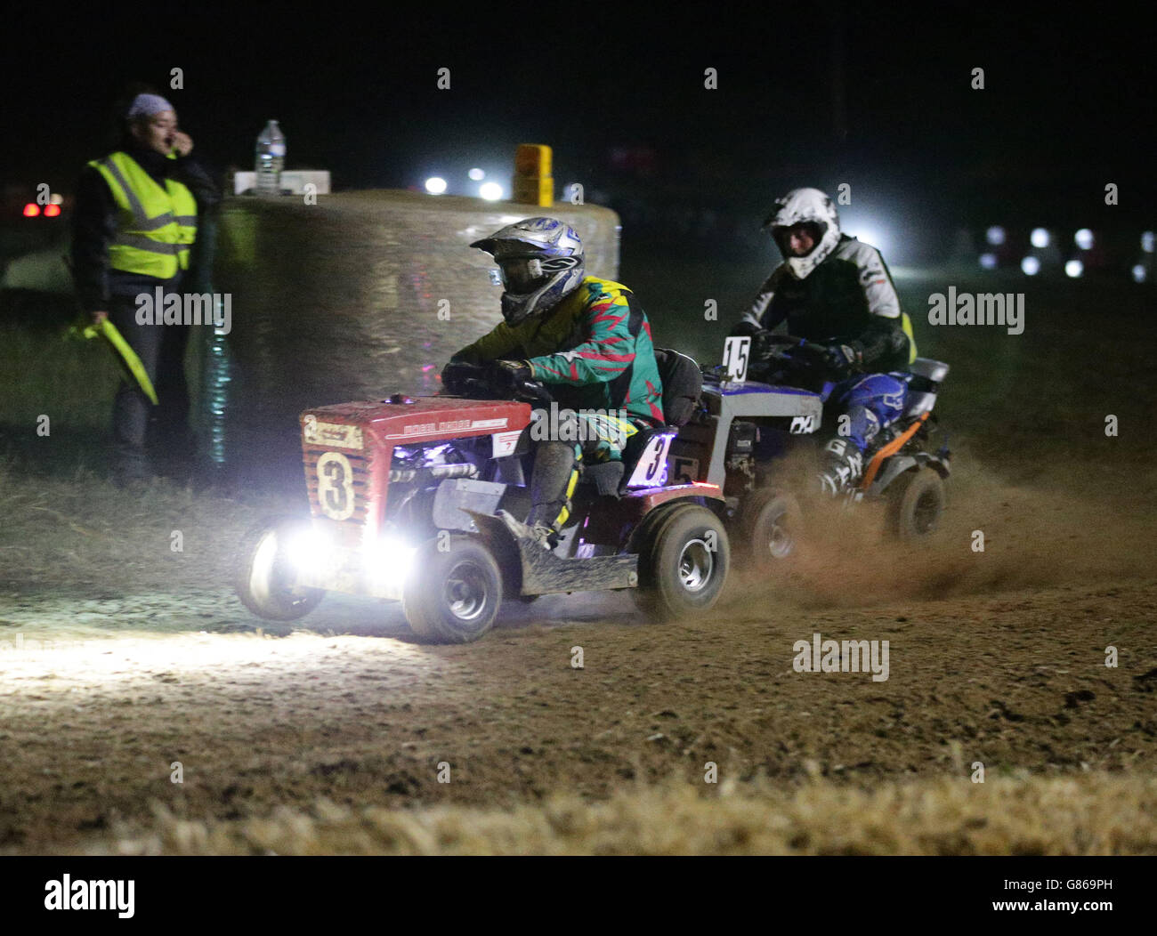 British Lawn Mower Racing Association 12 Hour Race Stock Photo - Alamy