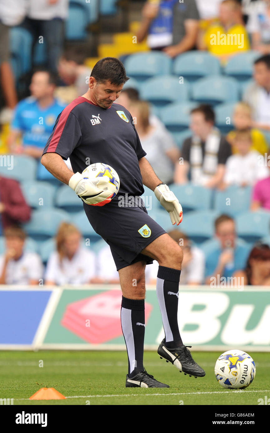 Burnley goalkeeping coach billy mercer during the warm up hi-res stock ...