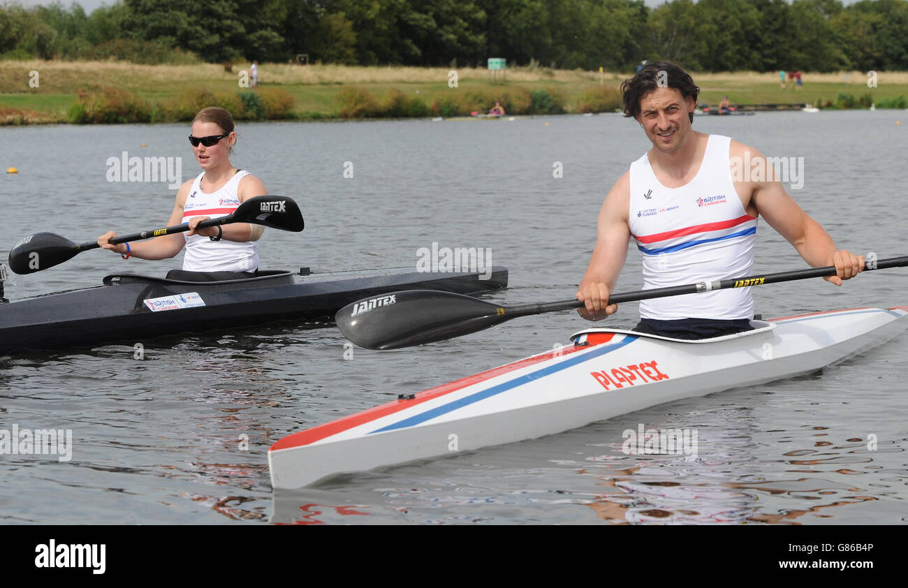 Nikki paterson training national water sports centre hi-res stock ...
