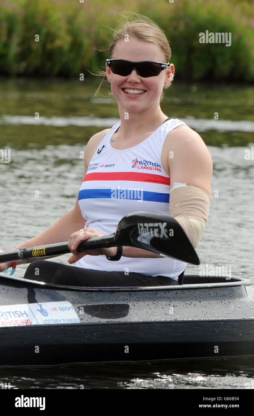 Nikki Paterson during training at National Water Sports Centre ...