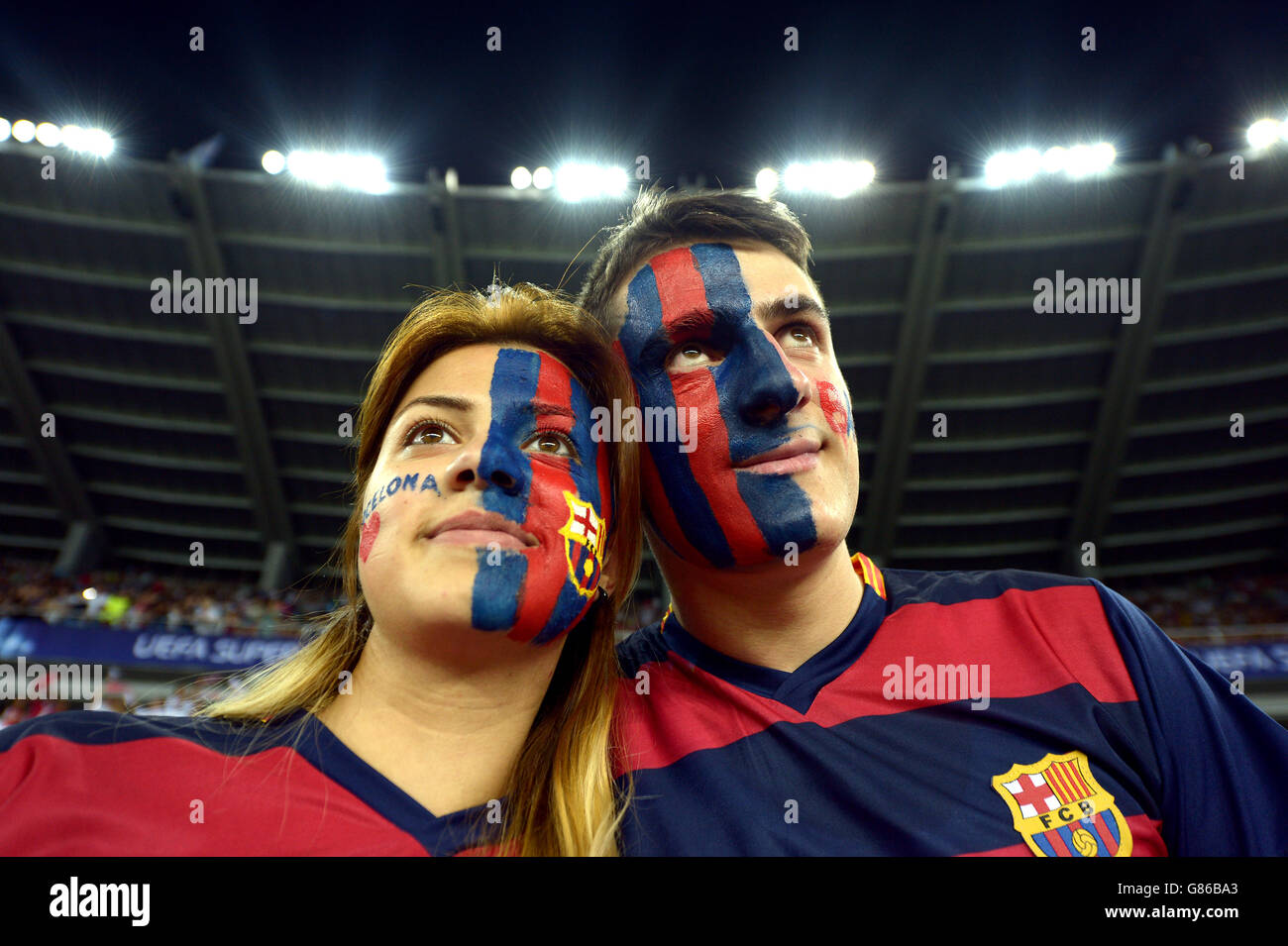 Soccer - UEFA Super Cup - Barcelona v Sevilla - Boris Paichadze Dinamo ...