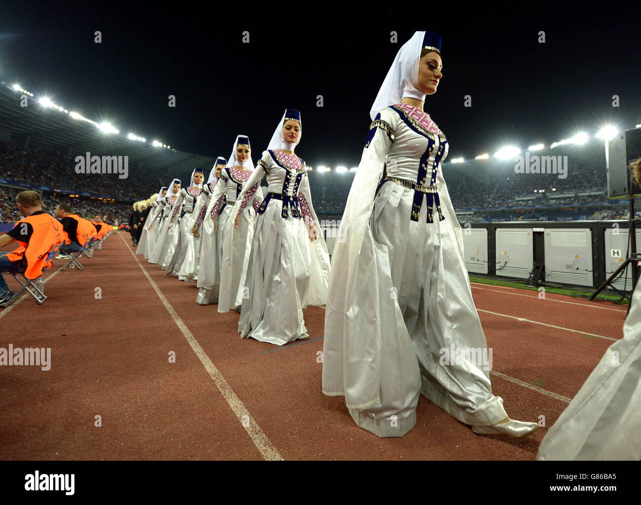 Soccer - UEFA Super Cup - Barcelona v Sevilla - Boris Paichadze Dinamo ...