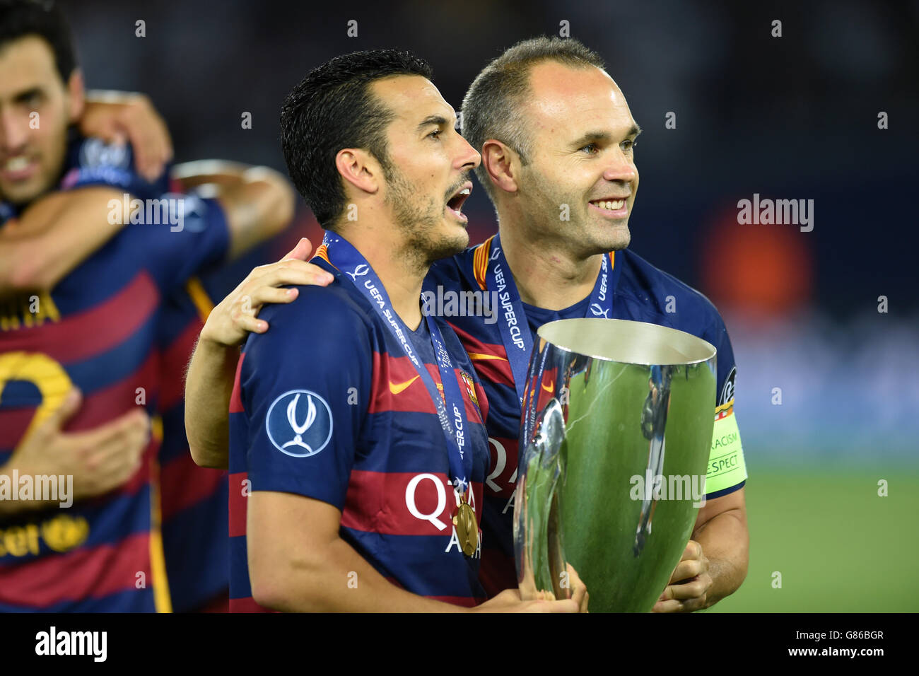 Soccer - UEFA Super Cup - Barcelona v Sevilla - Boris Paichadze Dinamo ...