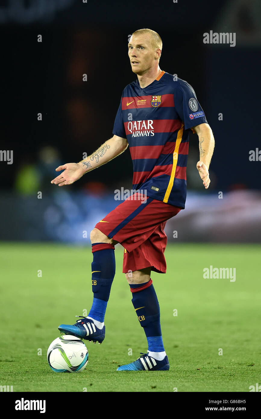 Soccer - UEFA Super Cup - Barcelona v Sevilla - Boris Paichadze Dinamo ...