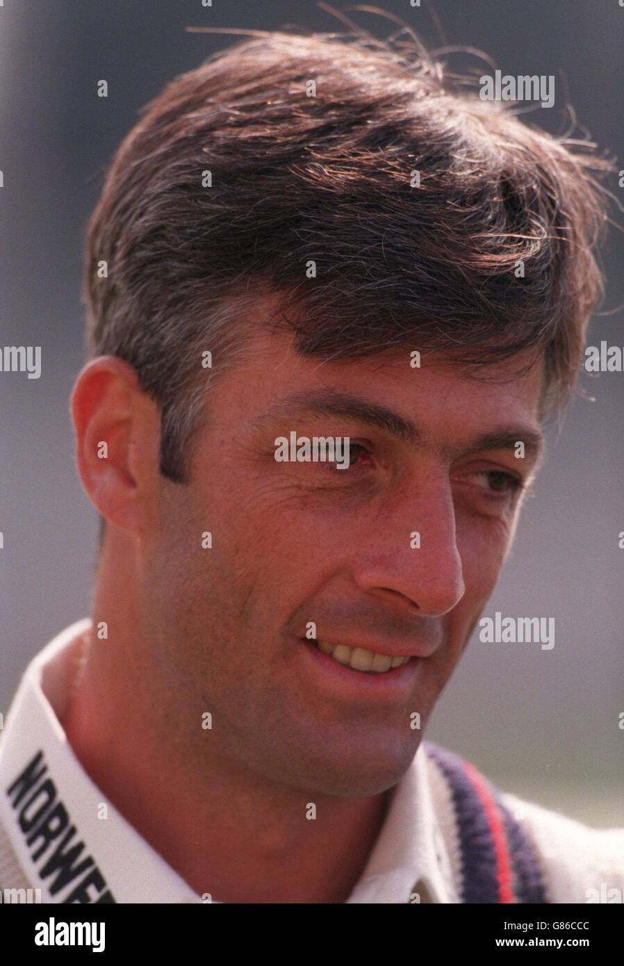 Cricket Photocall. Mike Watkinson, Lancashire captain Stock Photo - Alamy