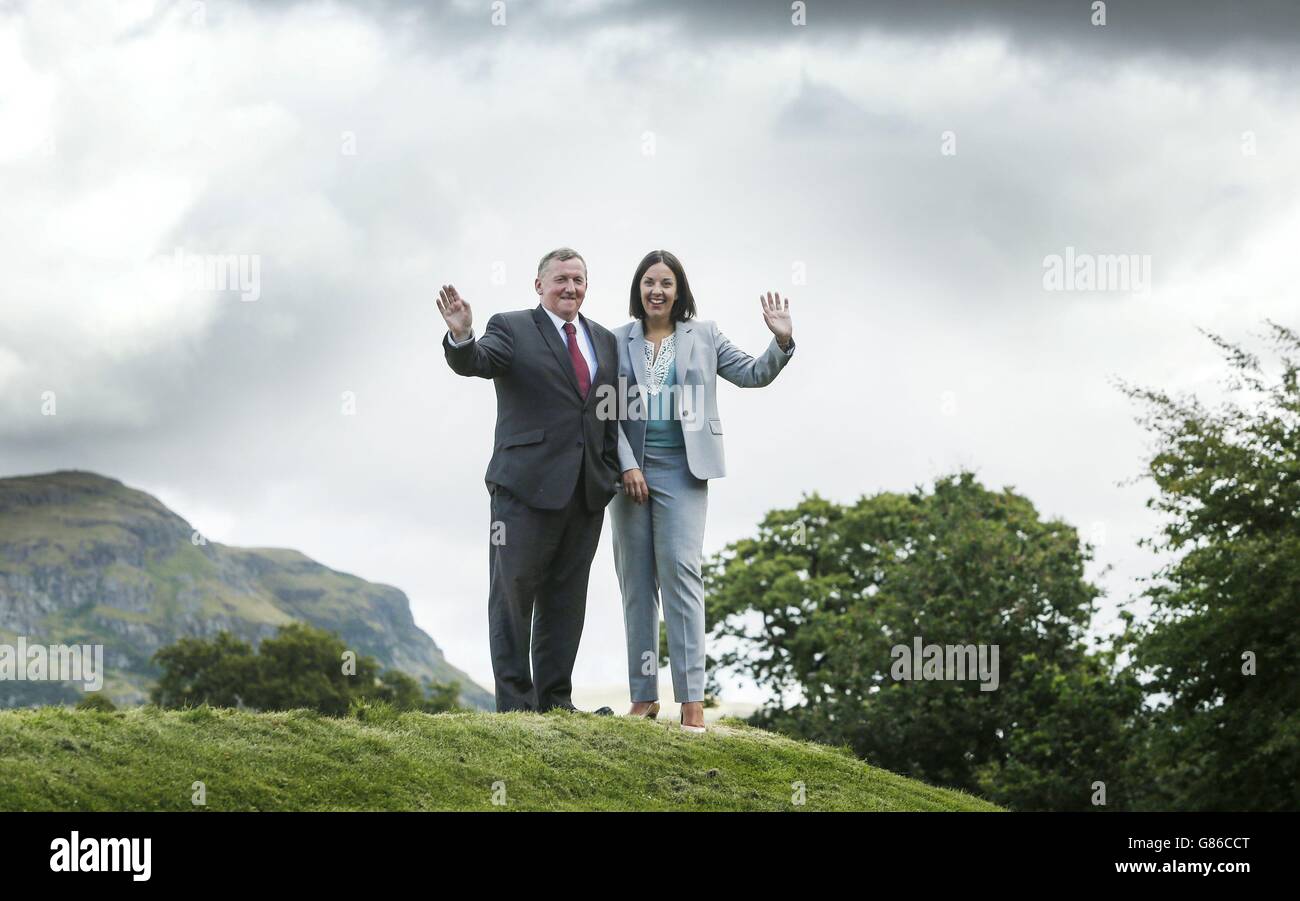 Newly elected Scottish Labour leader Kezia Dugdale (right) and deputy ...