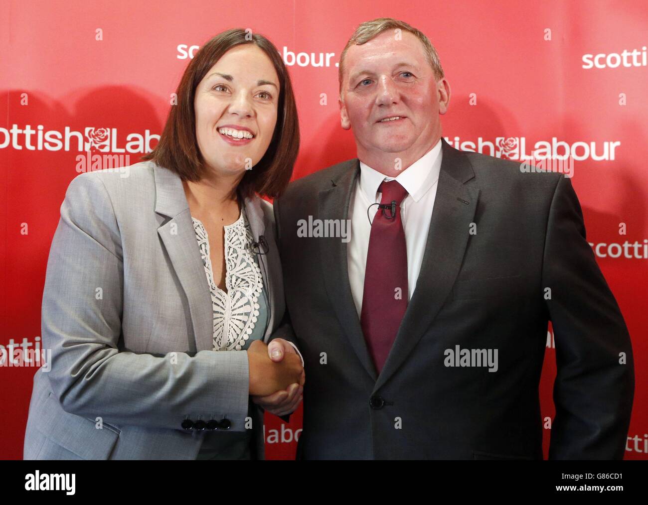 Newly elected Scottish Labour leader Kezia Dugdale (left) and deputy ...