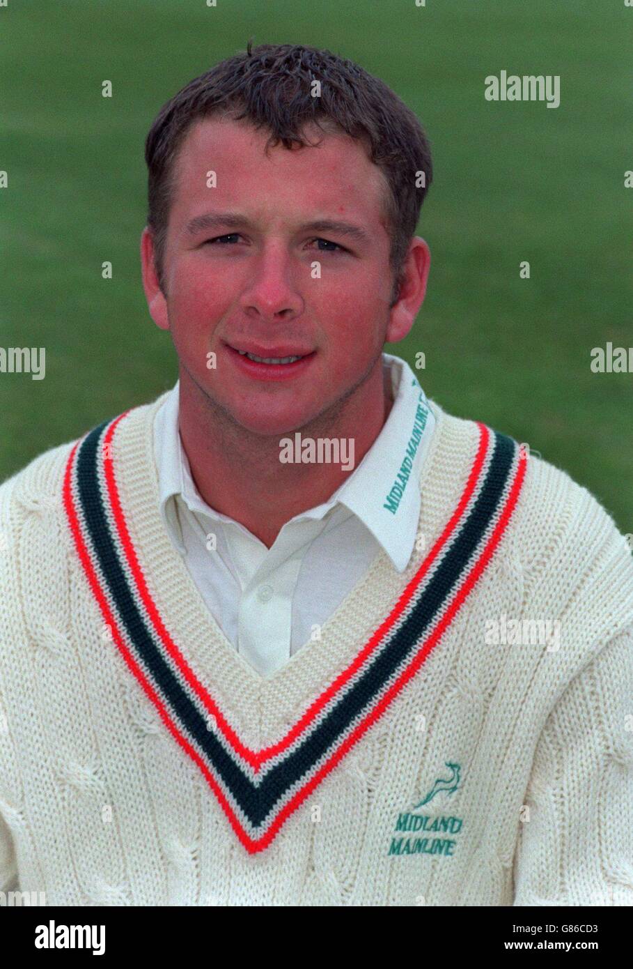 Cricket Photocall. Darren Stevens, Leicestershire Stock Photo - Alamy