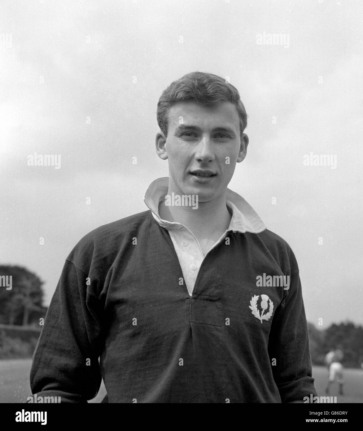 Rugby union scottish rugby union Black and White Stock Photos & Images ...