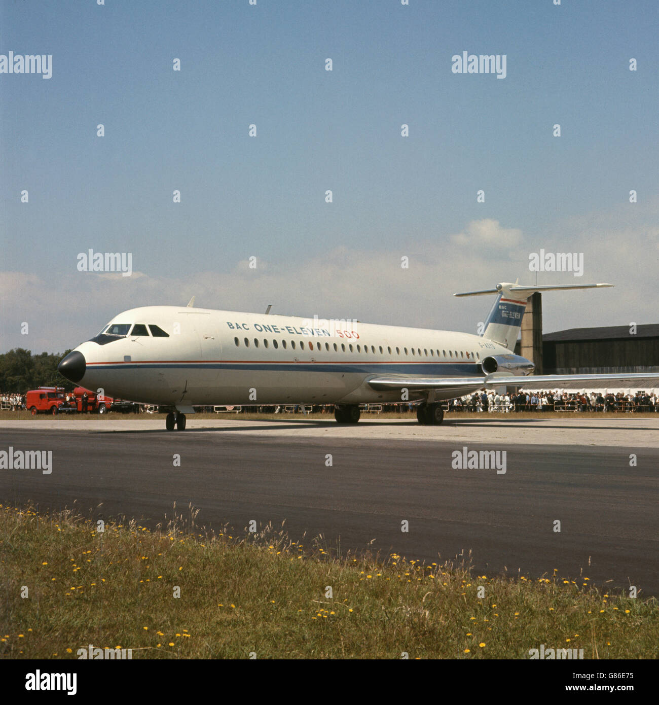 The first enlarged British Aircraft Corporation One-Eleven 500 short ...