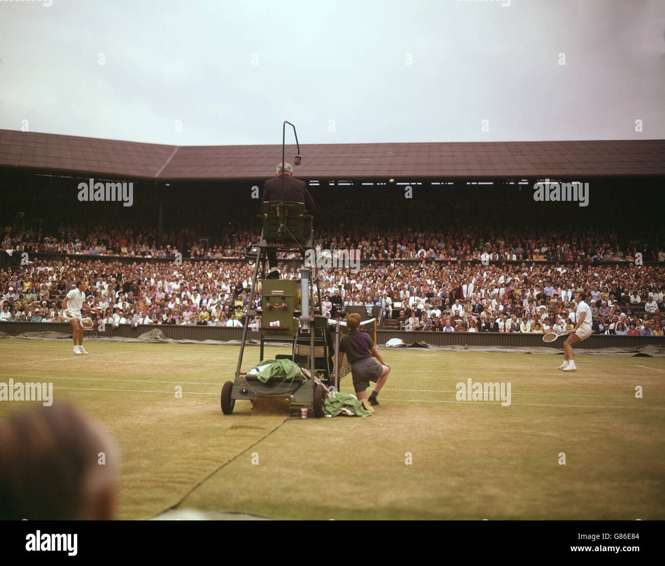 Action from the Men's Singles semi final between Australia's John ...