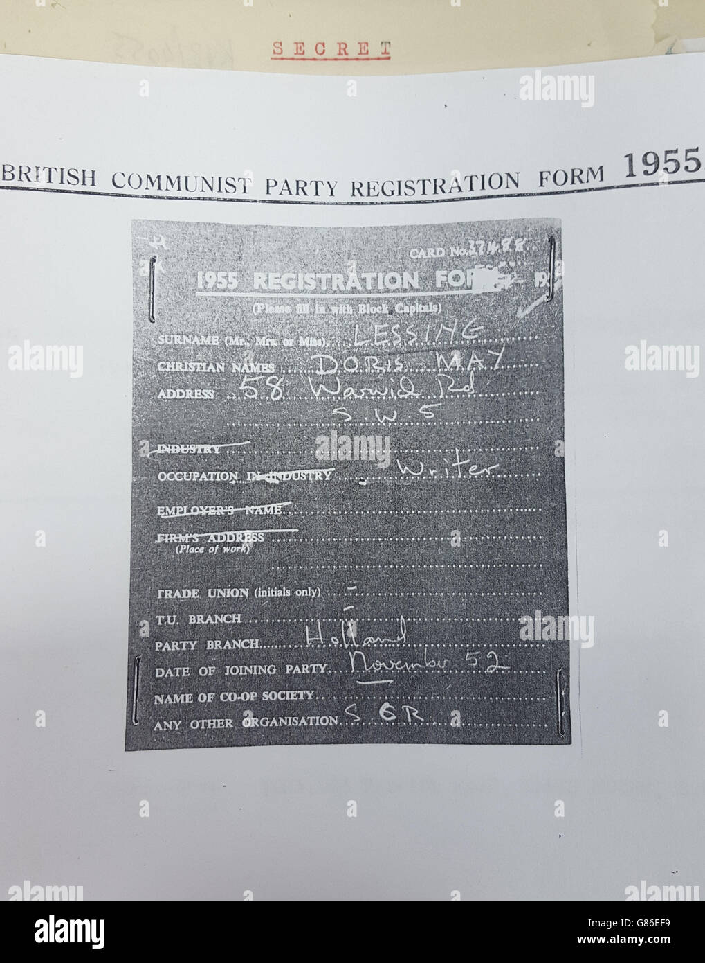 National Archives papers released Stock Photo - Alamy