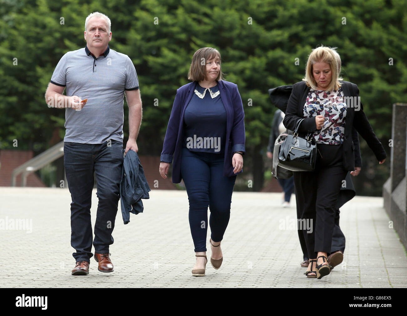 Jacqueline (centre) and Matthew McQuade, who lost Jacqueline's parents ...
