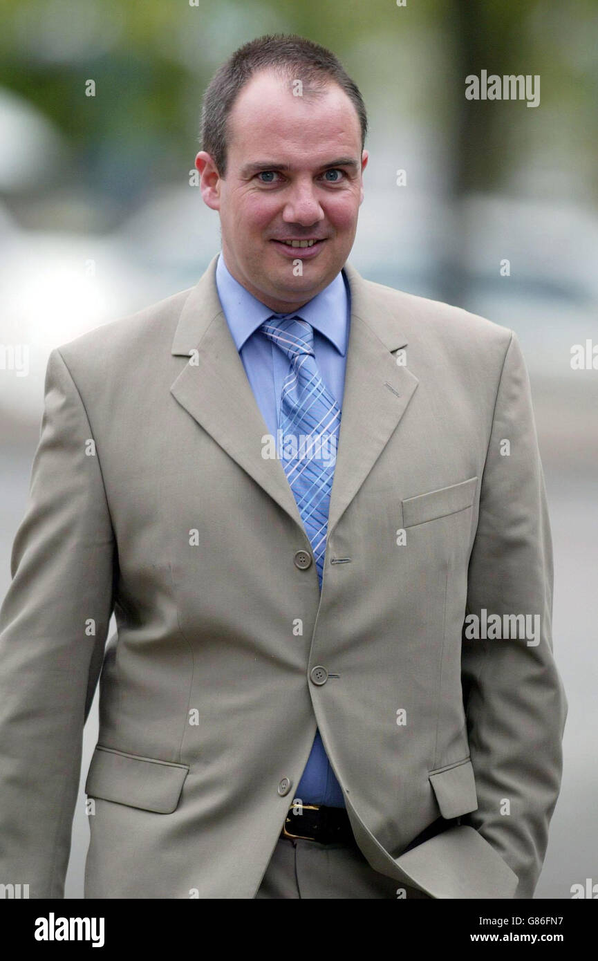 Dean Pardoe arrives, where he is on trial with four colleagues for ...