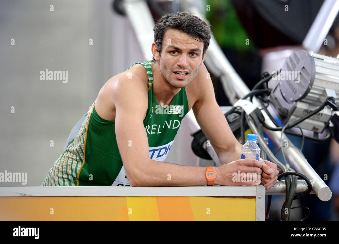 Republic of Ireland's Thomas Barr after competing in the Men's 400 ...