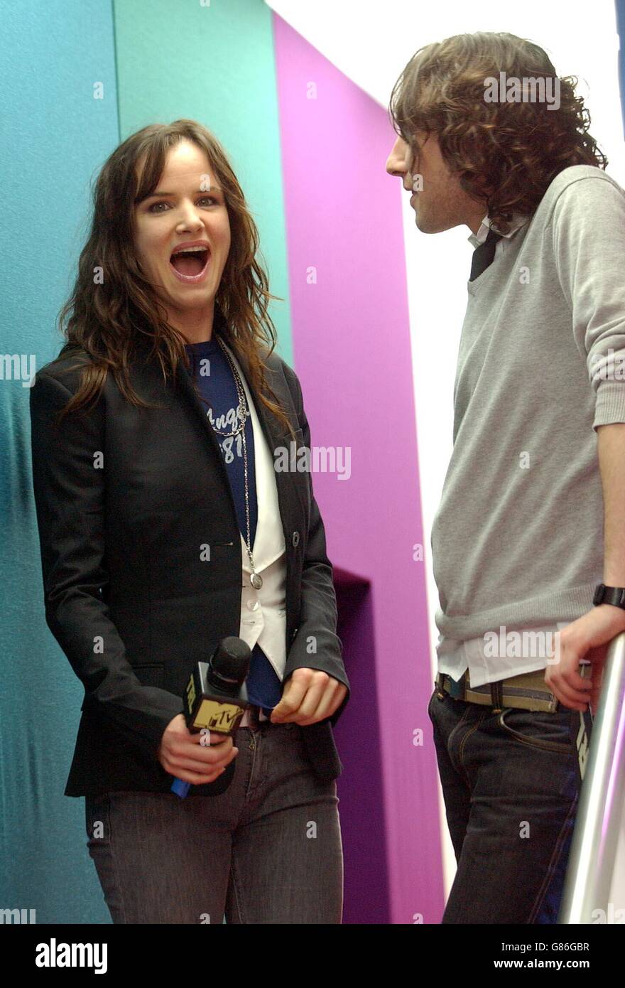 MTV's TRL - Total Request Live - Leicester Square Stock Photo - Alamy