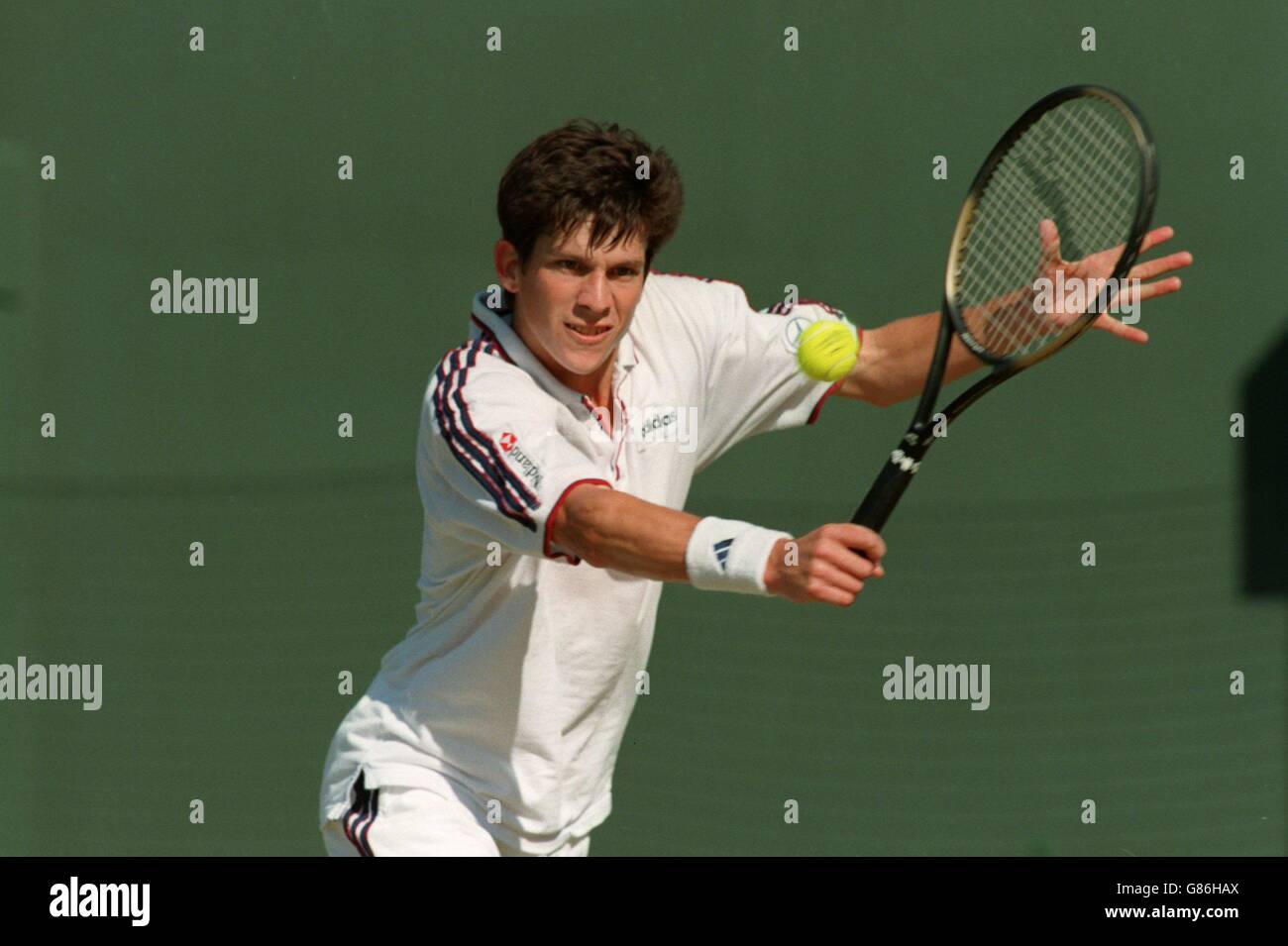 Tennis - Wimbledon Championships - Tim Henman v Michael Stich. Tim ...