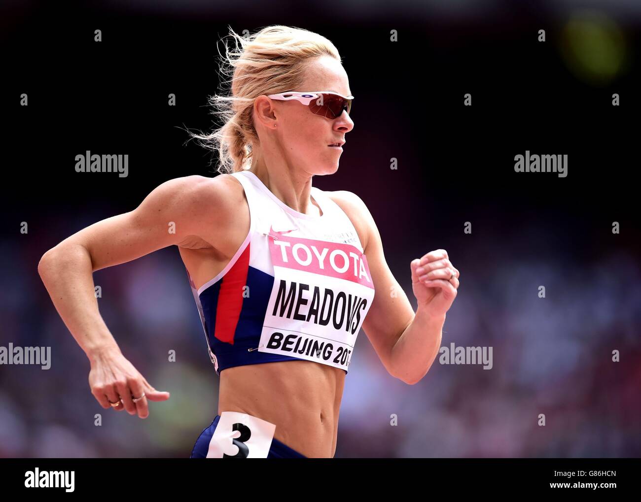 Great Britain's Jennifer meadows in the Women's 800m Round one, during ...