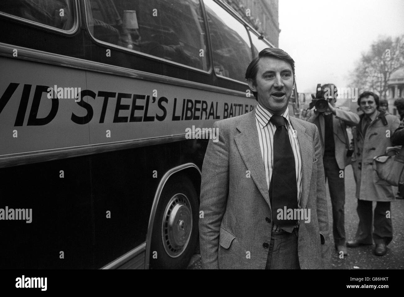 Liberal leader, David Steel in London with his specially commissioned ...