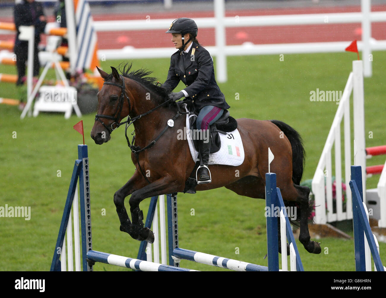Italy's Francesca Gandolfo rides Prada during day two of the European ...