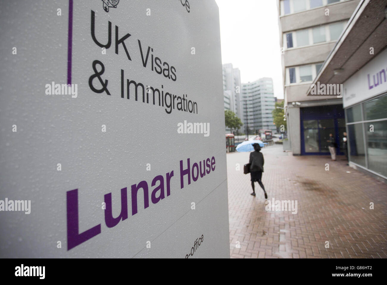 Lunar House in Croydon, south London which houses the headquarters of ...