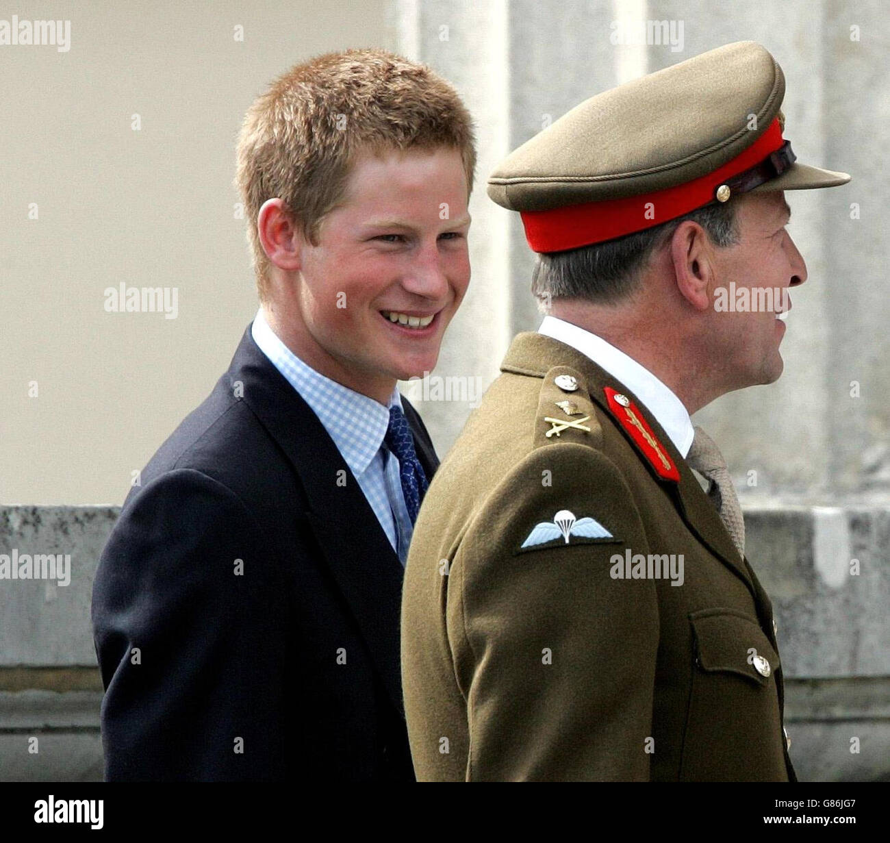 Prince Harry arrives at Sandhurst Military College Stock Photo - Alamy