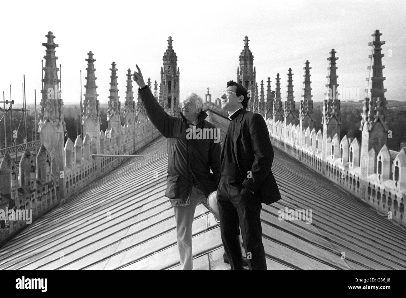 Architect Sir Martyn Beckett (l) and the Reverend Stuart Meyer ...
