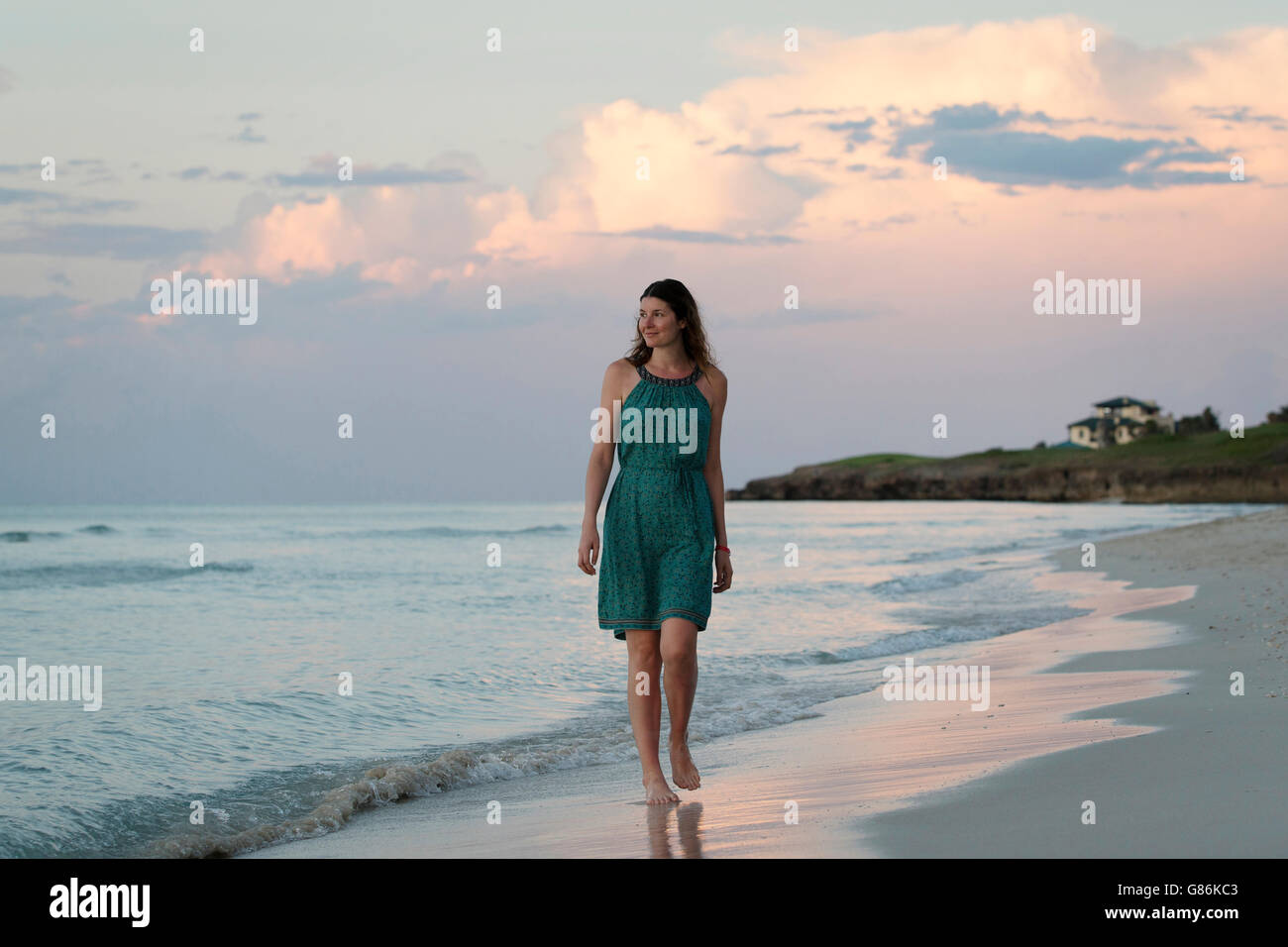 Female model posing on water hi-res stock photography and images - Alamy