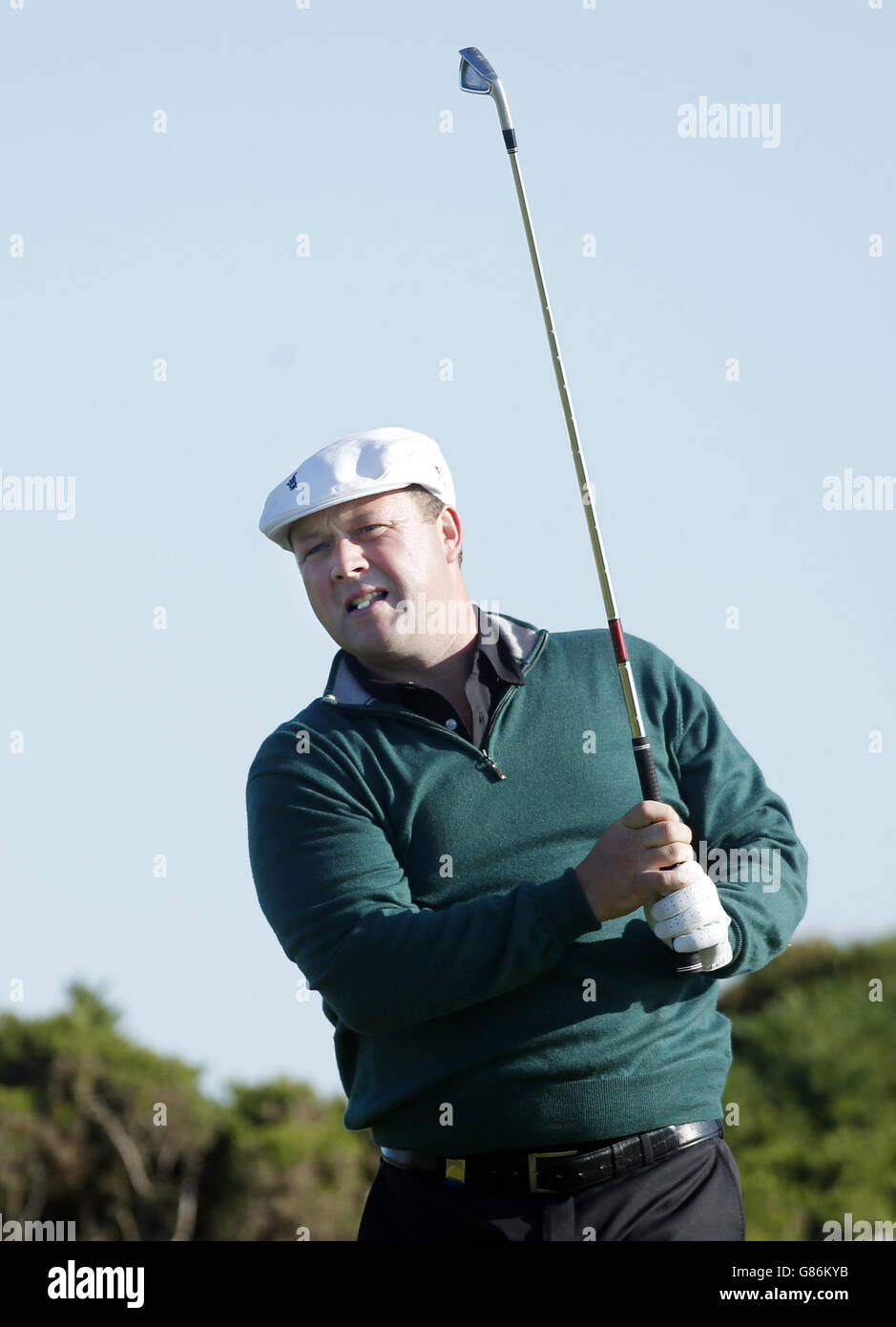 Scotland's Chris Doak on the 3rd tee during day three of the Saltire ...