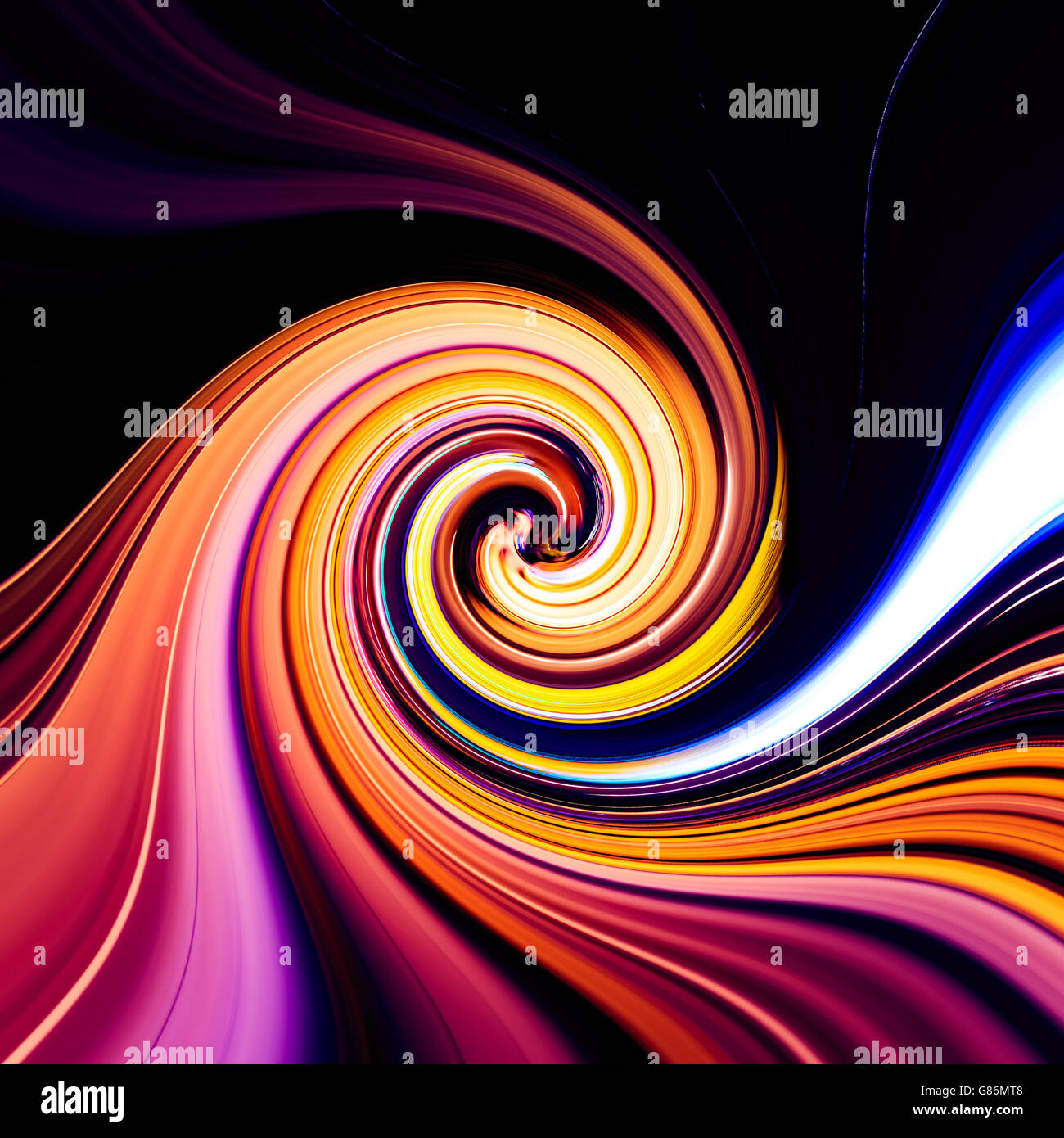 Seamless dark twirl pattern hi-res stock photography and images - Alamy