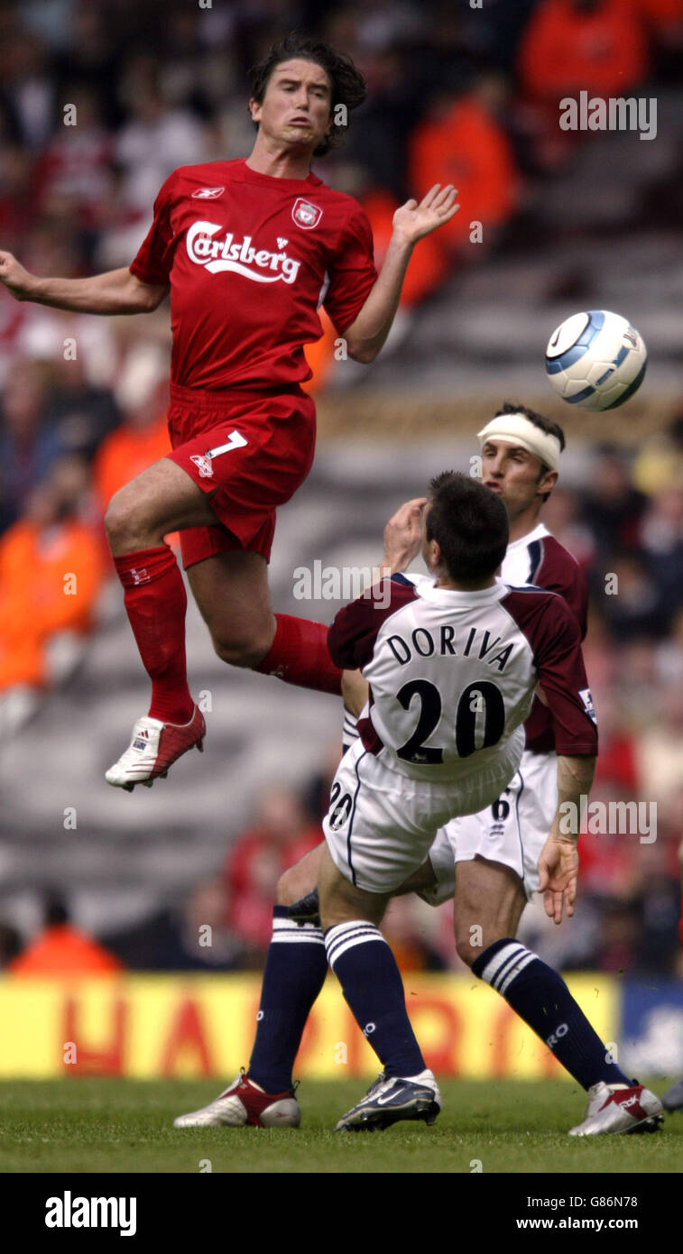 Liverpools harry kewell and middlesbroughs doriva hi-res stock ...