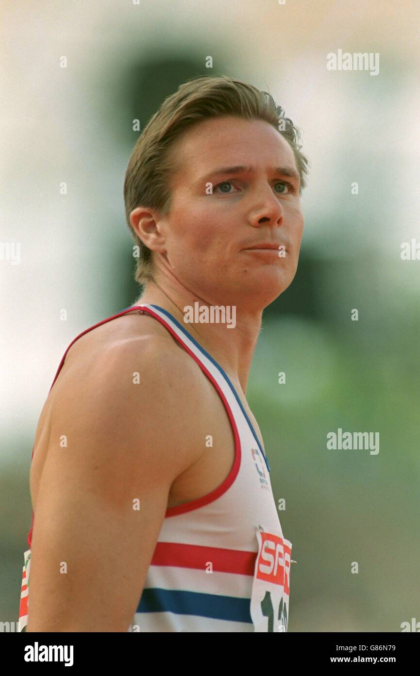 SPAR Europa Cup Athletics. Roger Black, Britain Stock Photo - Alamy